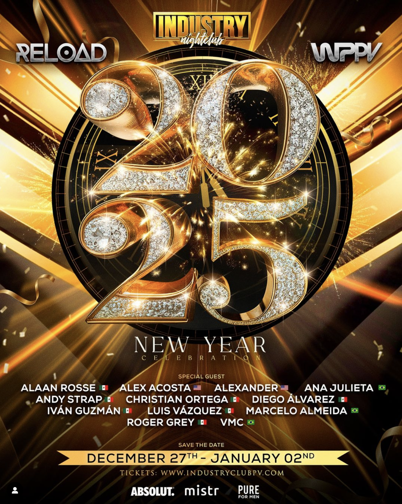 New Years Celebration 2025 – Industry Nightclub PV - Puerto Vallarta ...